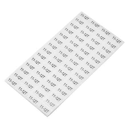 11 to 12T Clothes Size Sticker Label Coding 11 to 12 Year Old Size ...