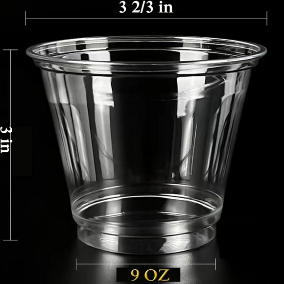 9 Oz Clear Plastic Cups