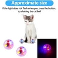 4pcs Motion Light Up Ghost Hunting Cat Ball For Cats Motion Activated ...