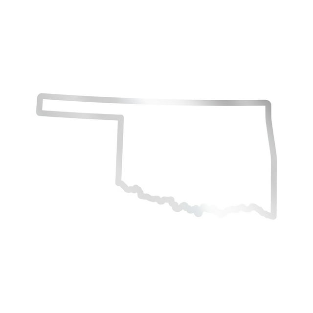 Oklahoma Outline Sticker Decal Die Cut - Self Adhesive Vinyl ...