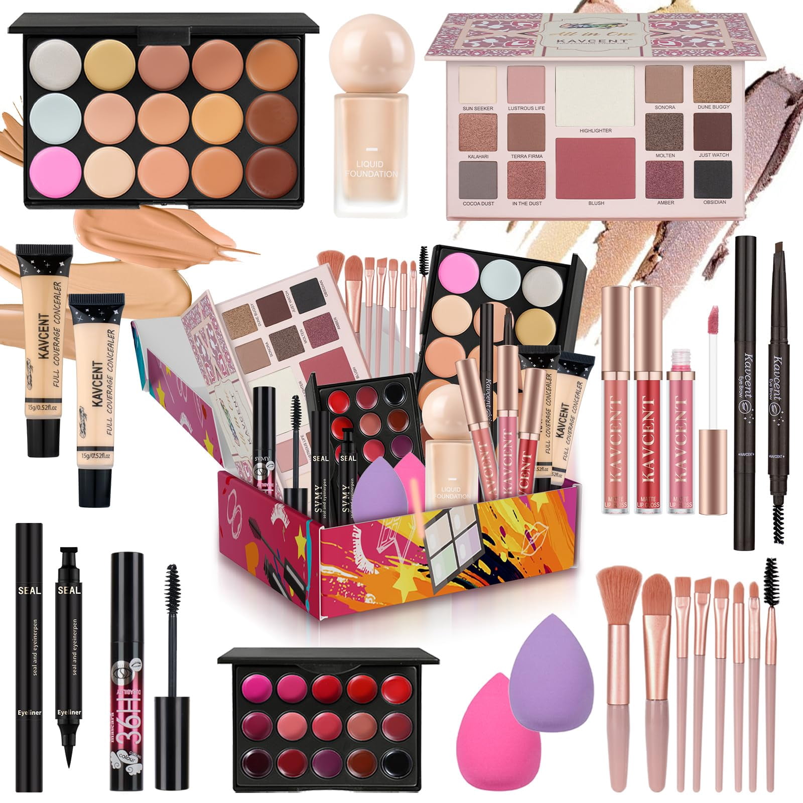 Kit de Maquillaje KAVCENT Completo para Chicas Adolescentes 14-16 ...