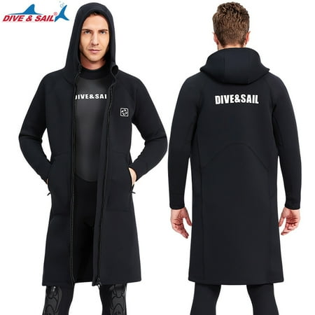 DIVE SAIL 3MM Wetsuit Jacket Windbreaker iving Coat with Diving Suit ...