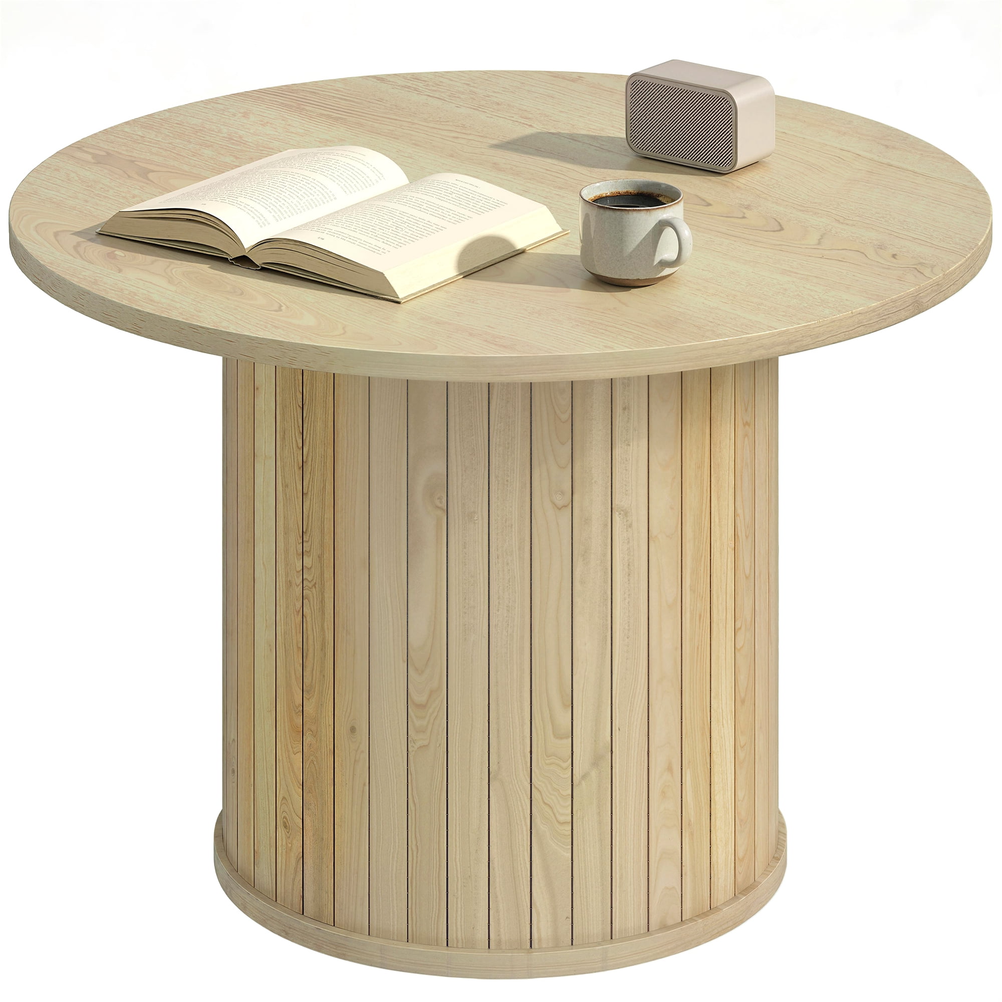 Click here for Homcom Round Coffee Table  24 Center Table W/ Slat... prices