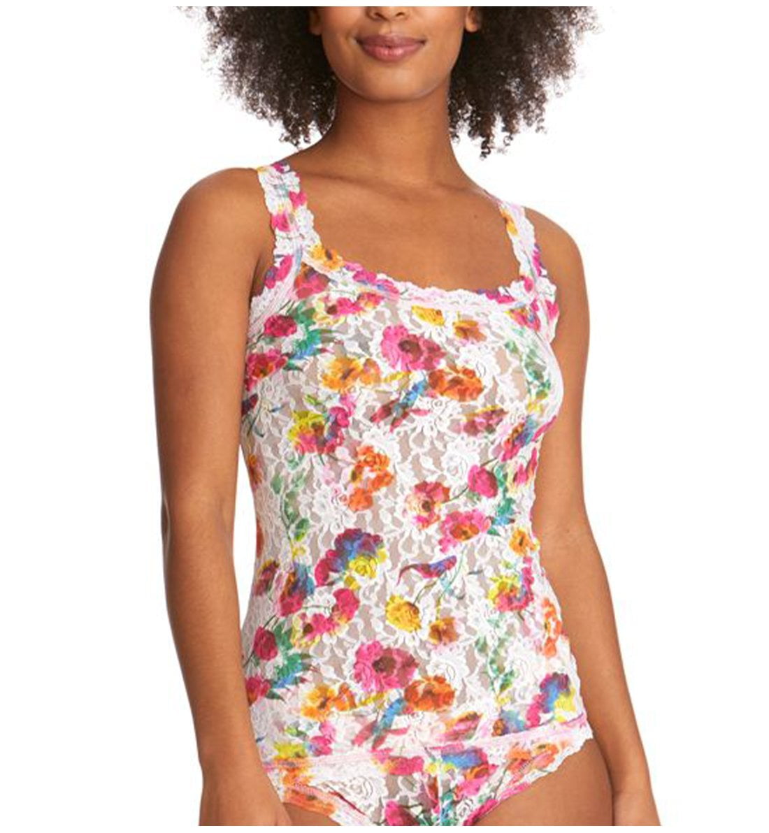 Hanky Panky Unlined Lace Cami (Prints),Medium,Floral Reflections ...