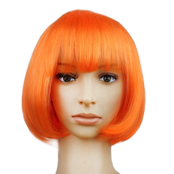 Cosplay Short Straight Bob Wigs with Bangs for Costume Ball Rave Party ...