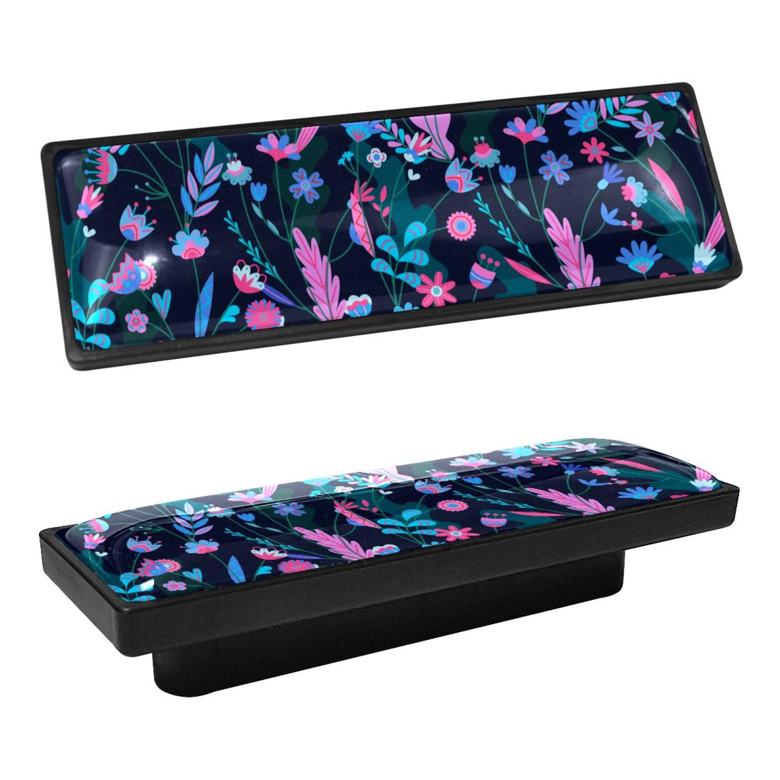 4 Pcs Rectangle Cabinet Handle Cupboard Knob Drawer Pulls Handle Floral ...