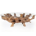 Chic Teak Rustic Teak Wood Root Live Edge Coffee Table Including 55 ...