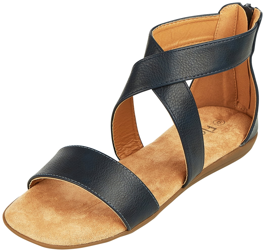 Floopi Sandals for Women | Open Toe, Gladiator/Criss Cross-Design ...
