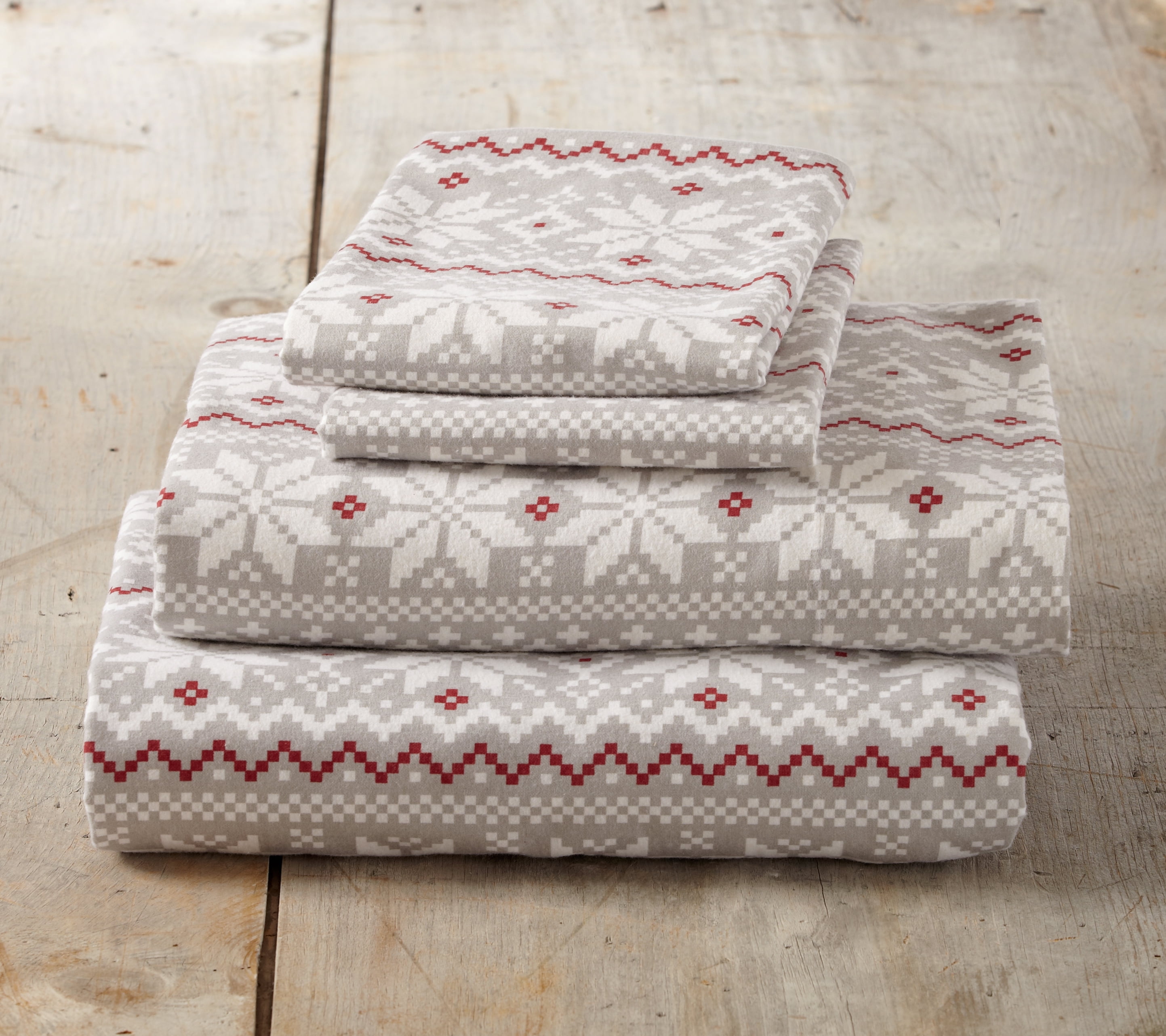 Stratton Collection Printed 100% Cotton Flannel Sheets By Home Fashion ...