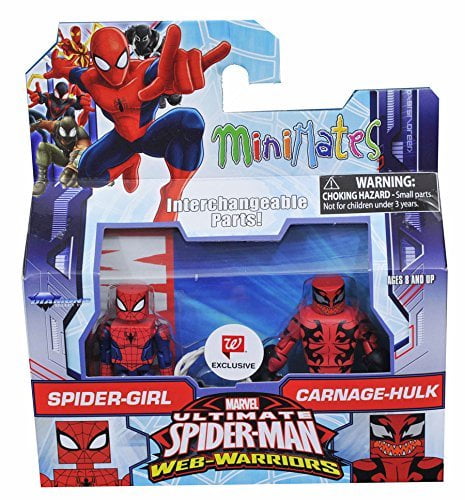 Minimates Marvel Ultimate Spider-Man Web Warriors Spider-Girl & Carnage ...
