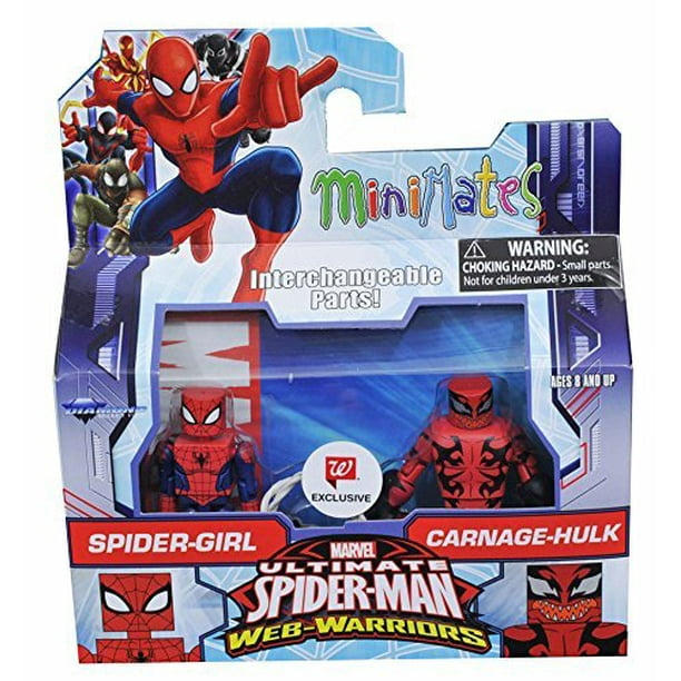Minimates Marvel Ultimate Spider-Man Web Warriors Spider-Girl & Carnage ...