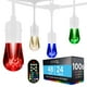 Enbrighten Seasons Vintage LED Color-Changing Café String Lights, 48ft ...