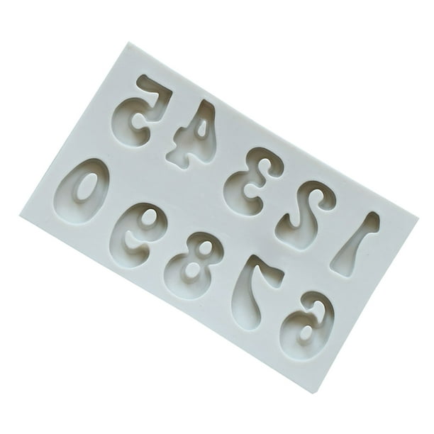 Silicone DIY Mold Interesting Home Bakery Alphabet Number Baking Tools ...