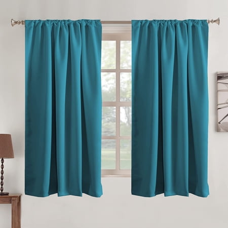 Window Treatments Drapes Teal Window Treatments Drapes Back Tab/Rod ...