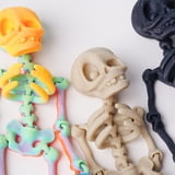 Poseable Skeleton Fridge 3D Printed Articulated Skeleton Mini Fridge ...