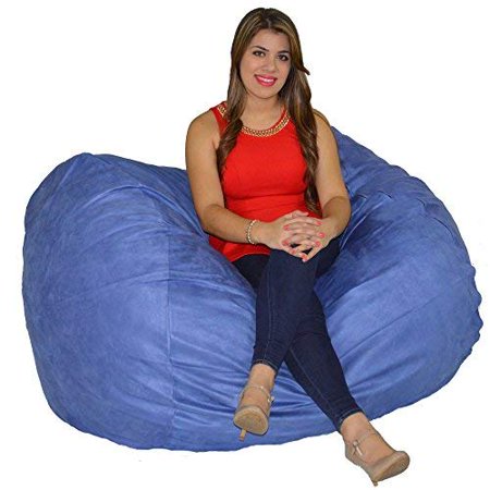 Cozy Sack, , Large Premium Foam Bean Bag Chair, SKY | Walmart Canada