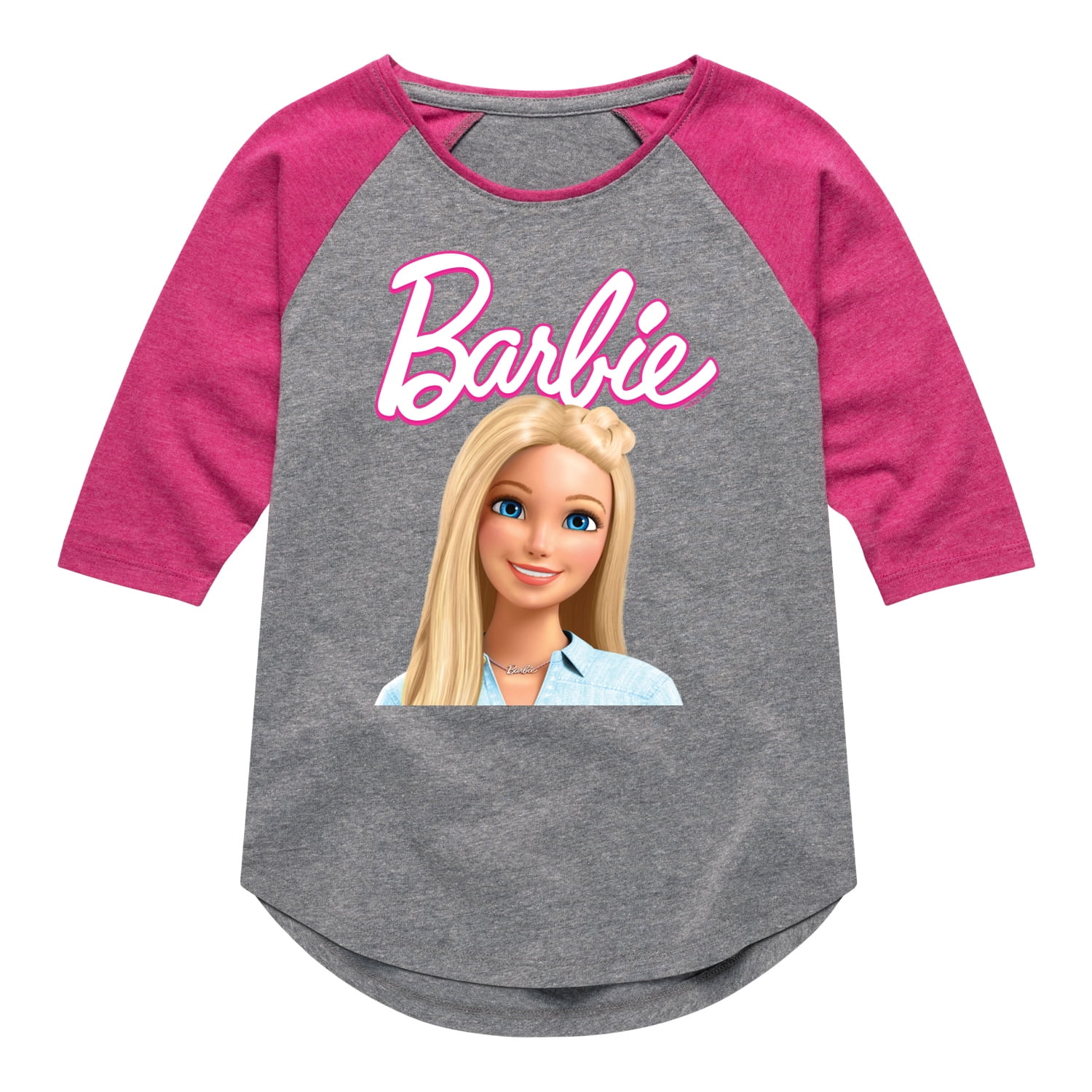 Barbie - Original Barbie - Doll - Toddler And Youth Girls Raglan ...