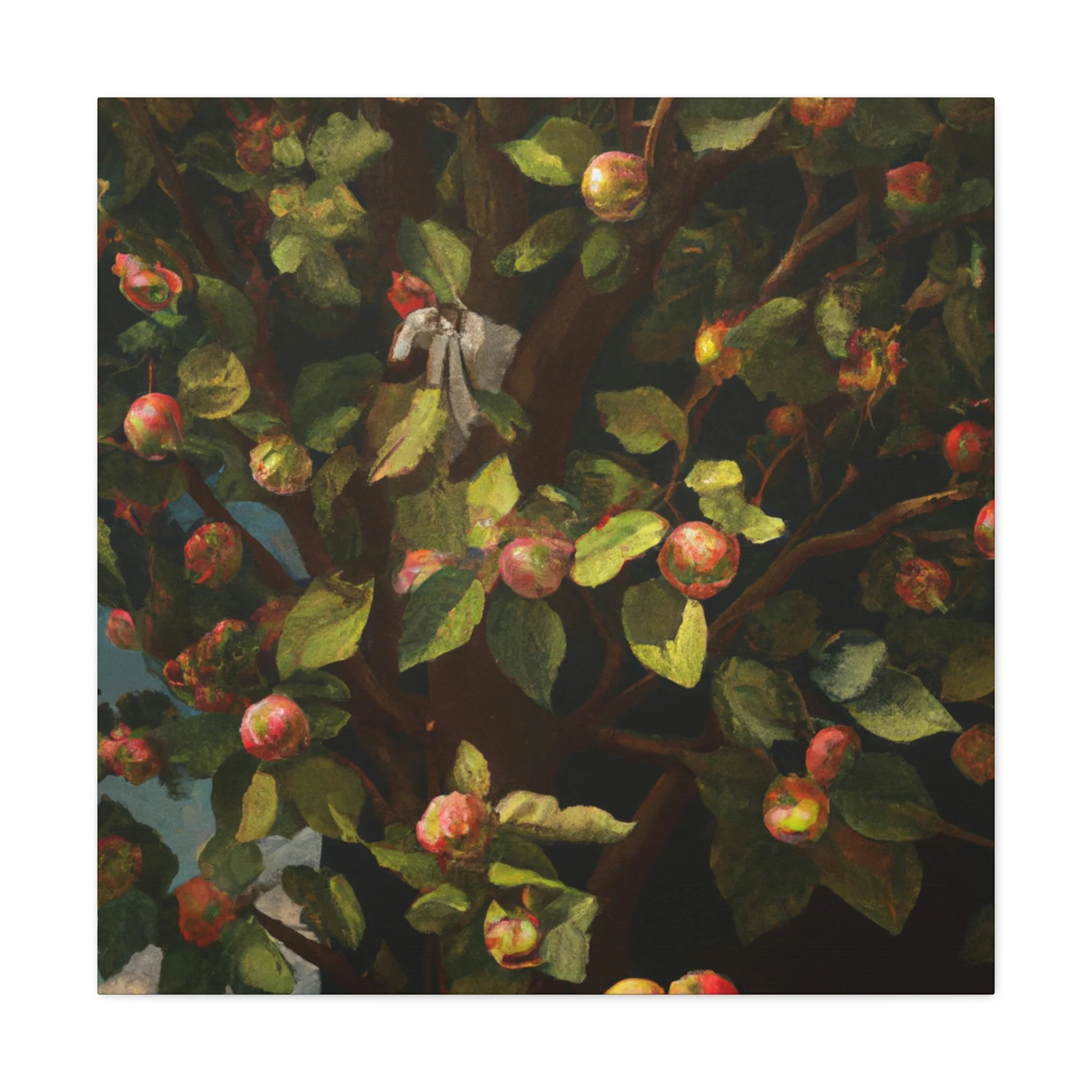 Apple Tree in Bloom - Canvas - Walmart.com