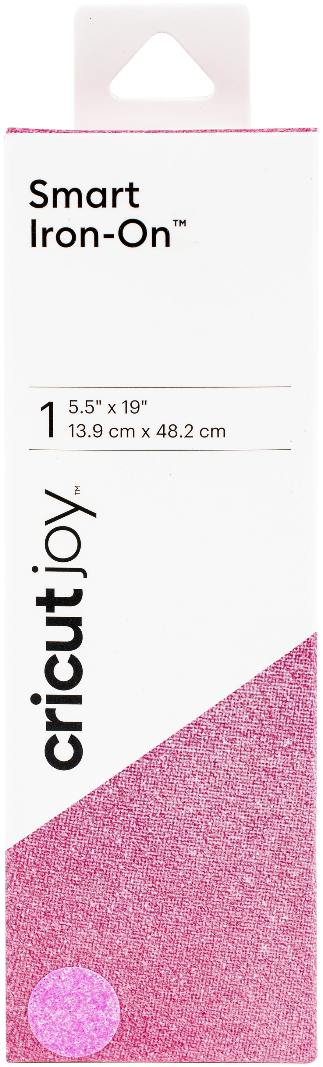 Cricut Joy Smart Glitter Iron On Vinyl 5 5 X19 Flourescent Pink cricut-joy-smart-glitter-iron-on-vinyl-5-5-x19-flourescent-pink