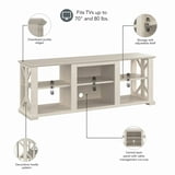Bush Furniture Homestead Farmhouse TV Stand for 70 Inch TV in Linen ...