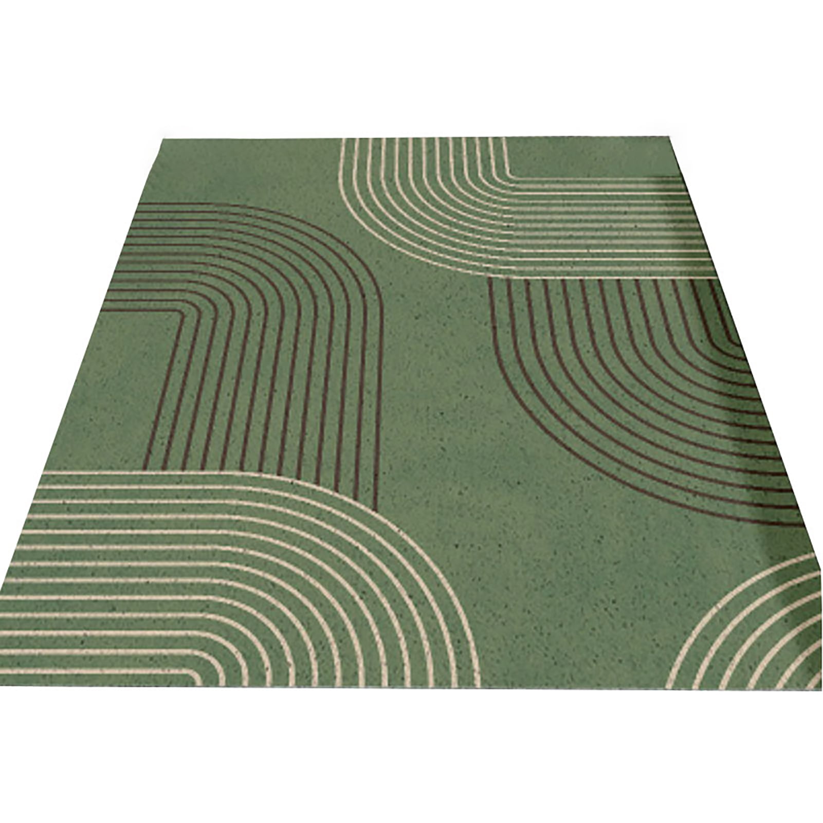 Area Rug Door Mat Grey Geometric Soft Floor Carpet with Premium Fluffy ...