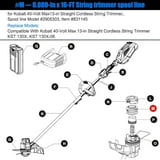 Replacement Spool Part for Kobalt KST 2540-06 Model #KST 1540-06 Model ...