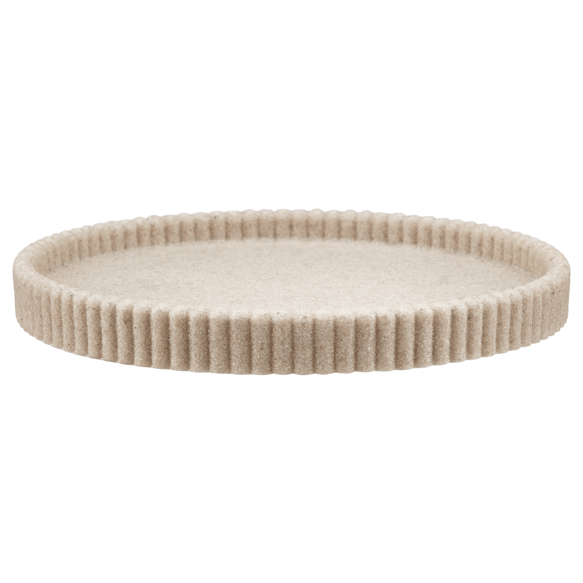 Click here for Bouclair Beige Sand Ribbed Tray 8.2 prices