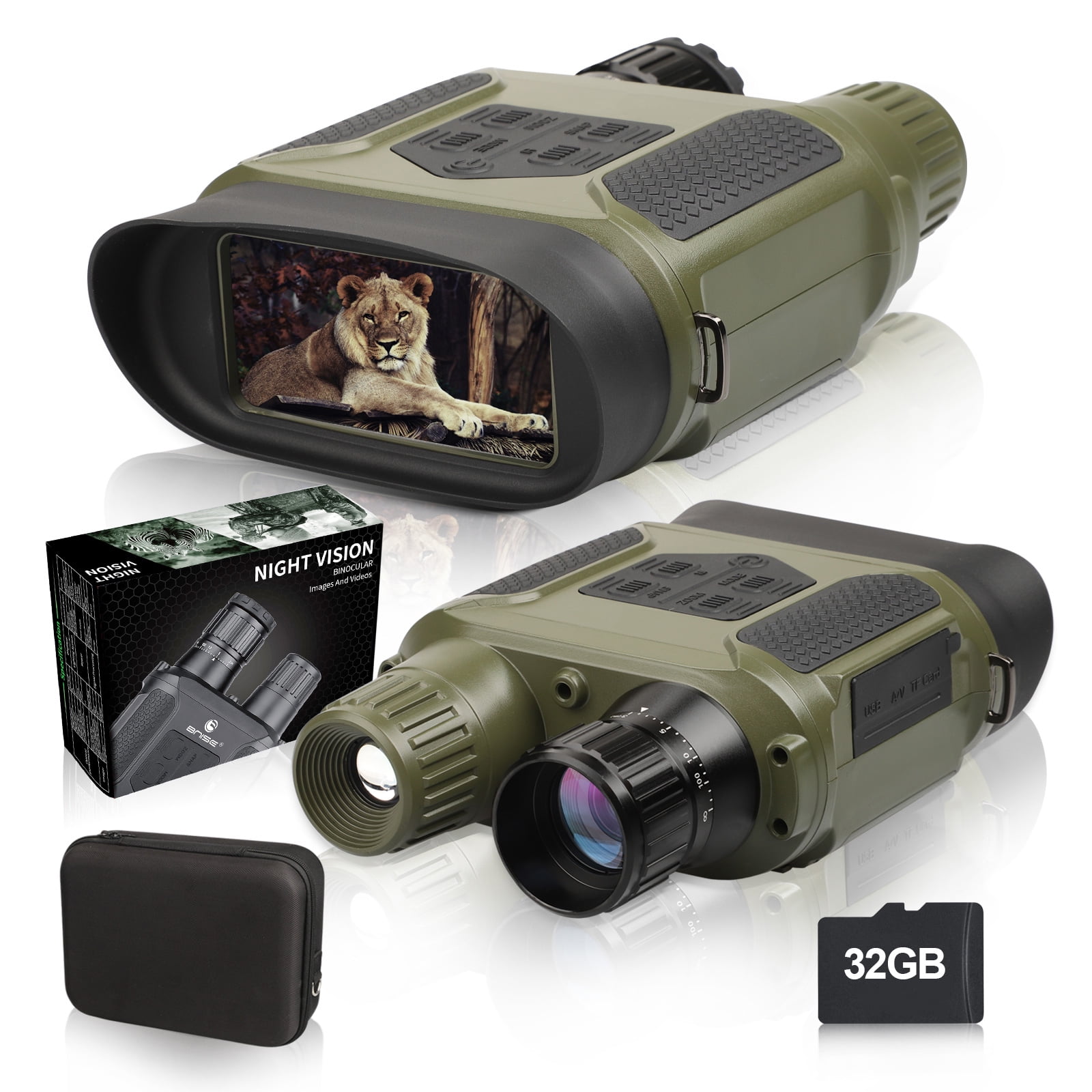 BEBANG 7x31 Night Vision Binoculars, HD Digital Infrared Night Vision ...