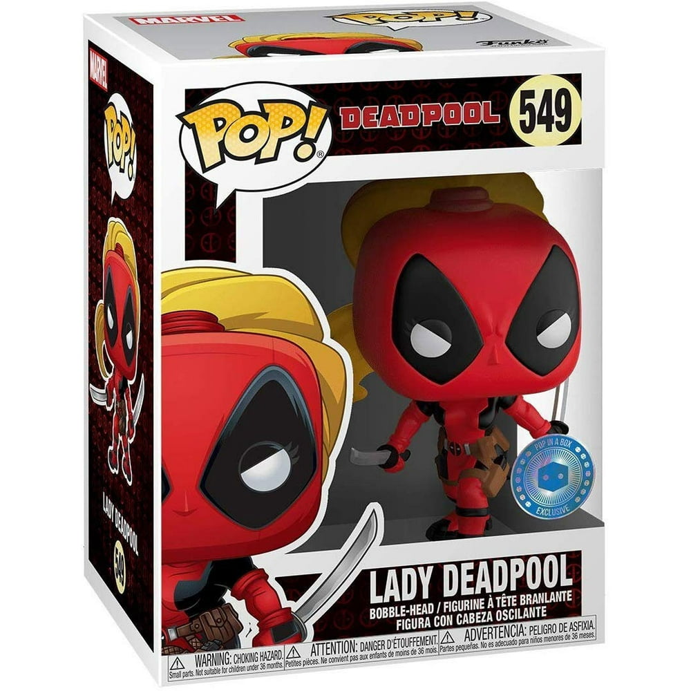 Funko POP! Marvel Lady Deadpool Vinyl Bobble Head - Walmart.com ...