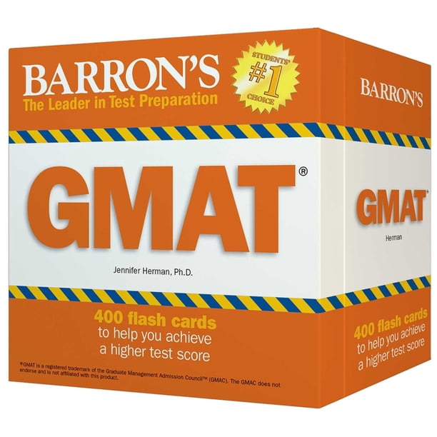 Barron's Test Prep: GMAT Flash Cards (Paperback) - Walmart.com