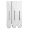 2/3-Chamber Wall Mounted Bathroom Shower Pump Dispenser and Organizer ...