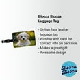 Coton De Tulear Dog Puppy Photo Faux Leather Travel Luggage Tag ...