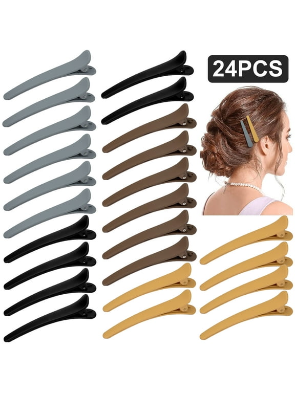 Flat Hair Clips Large Claw Clips for Women Thick Thin Hair Lay Down ...