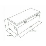 RDS Tanks 72746 Rectangular 51 Gallon Auxiliary Fuel Tank - Walmart.com