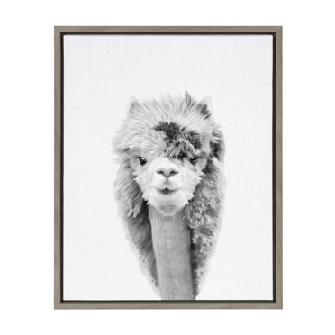 Kate and Laurel Sylvie Raccoon Portrait Framed Canvas Wall Art by Amy ...