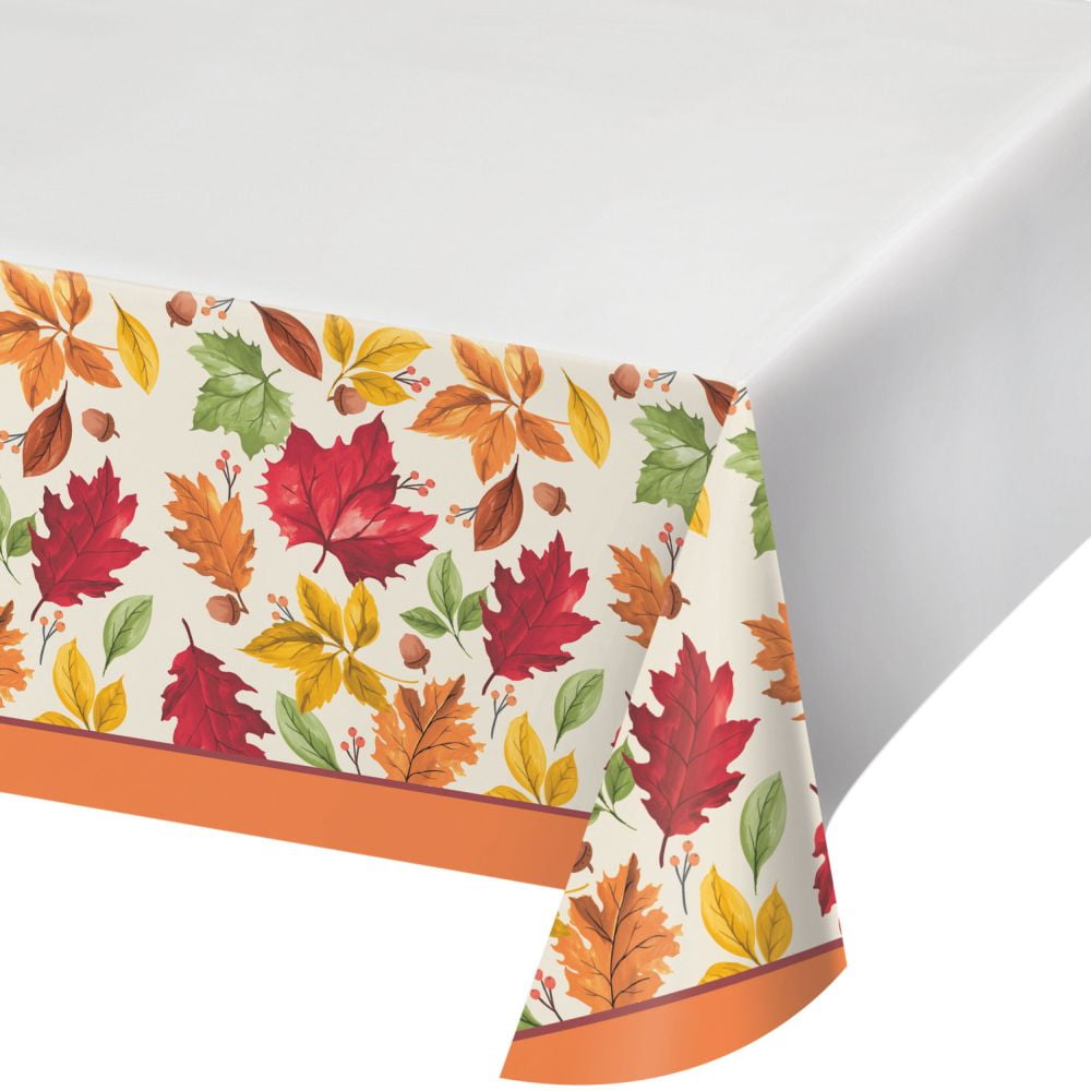 Fall Leaves Paper Tablecloth - Walmart.com