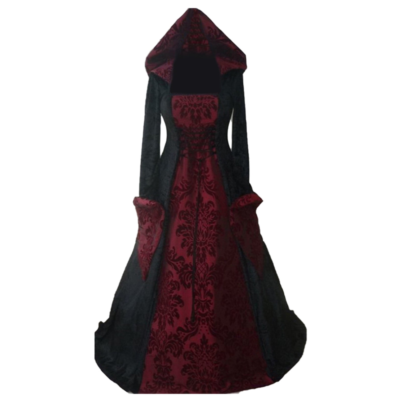 Click here for Wijhcboe Womens Dinner Hooded Swing Dress - Retro... prices