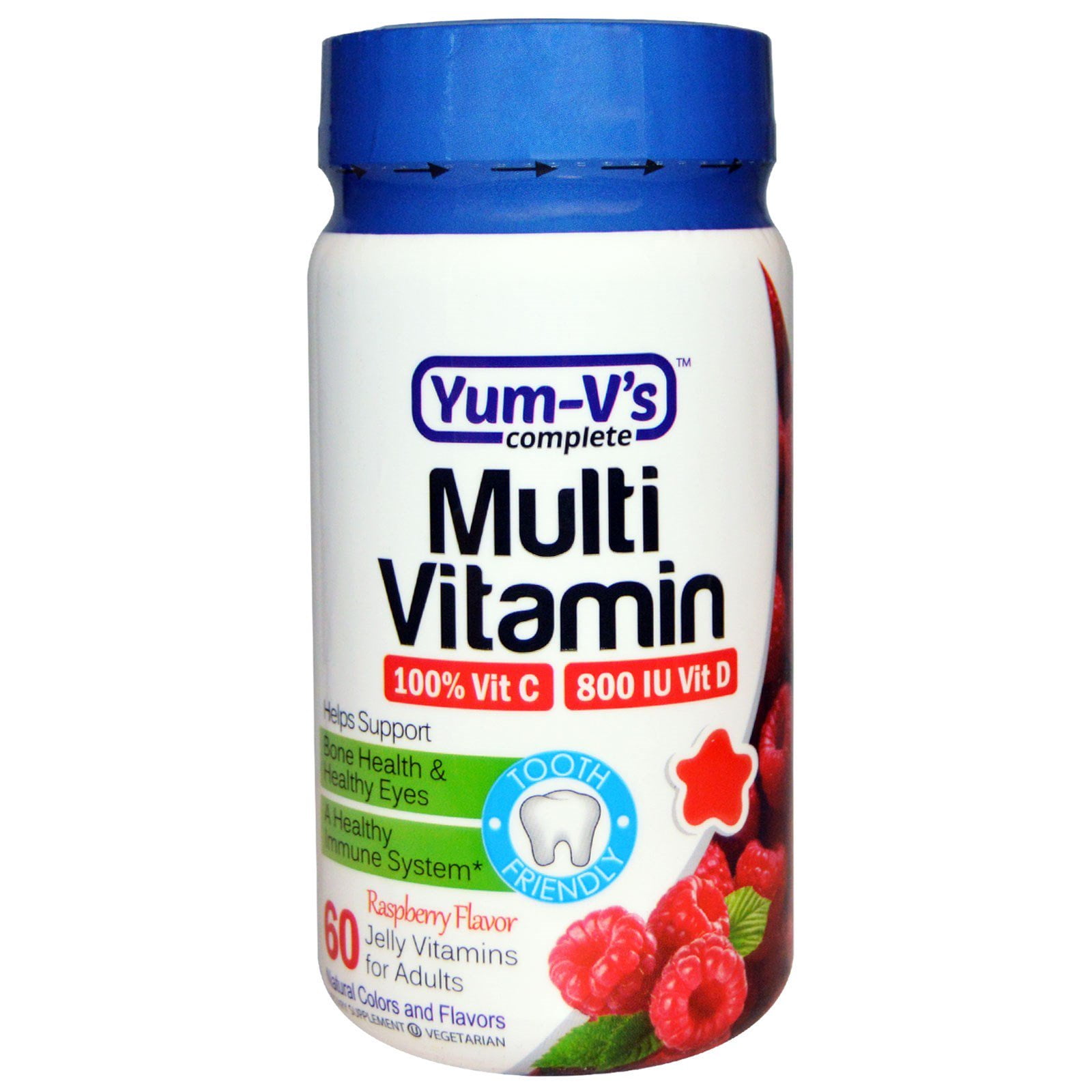 YumV s Multi Vitamin for Adults Raspberry Flavor 60 Jelly Vitamins ...