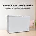 SMAD, Chest Freezer, 10.5 Cu.Ft Deep Freezer, Adjustable Thermostat ...