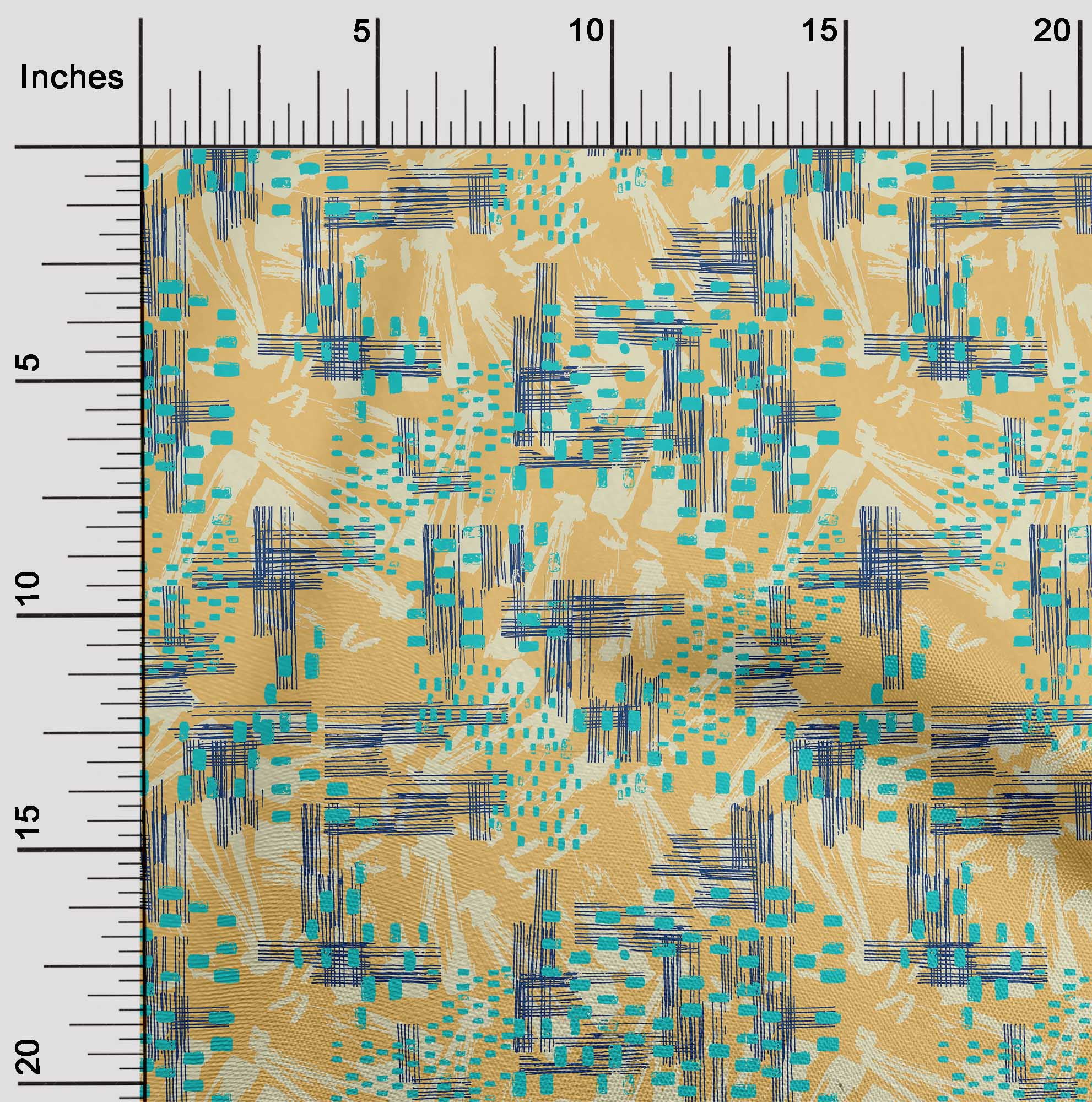 oneOone Viscose Jersey Ucla Gold Fabric Geometric Texture Diy Clothing ...