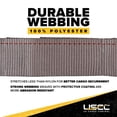 US Cargo Control Double-Fitted E Track Ratchet Straps (4 Pack), 2 Inch ...