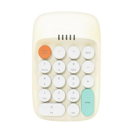 Laptop Number Keyboard Number Keypad Sturdy Desktop Portable Rechargeable for Notebook PC Silent ...