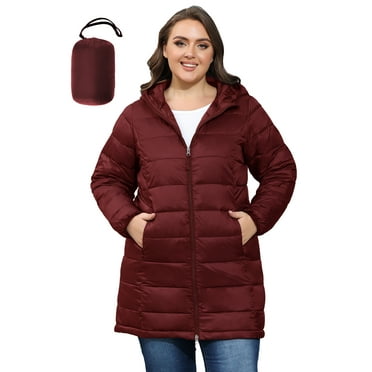 Women's Packable Puffer Jacket Lightweight Puffer Jacket Winter Warm Puffer Jacket with ...
