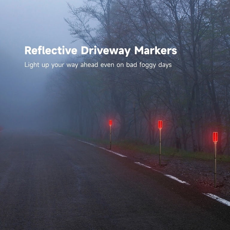 Light Up Driveway Markers Yoloke Solar Pathway Lights Outdoor