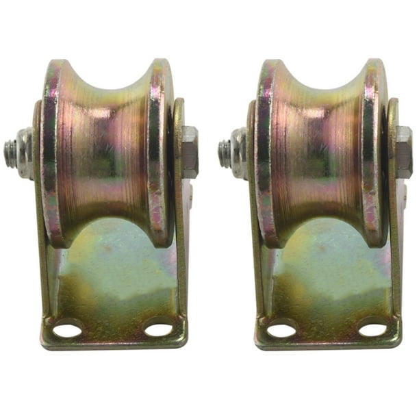 2 Piezas De 2 Pulgadas Con Ranura En U Para Puertas Corredizas, Ruedas ...