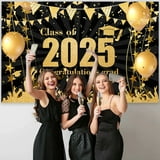 Moocorvic Graduation Decorations 2025 Party Background Congraduation ...
