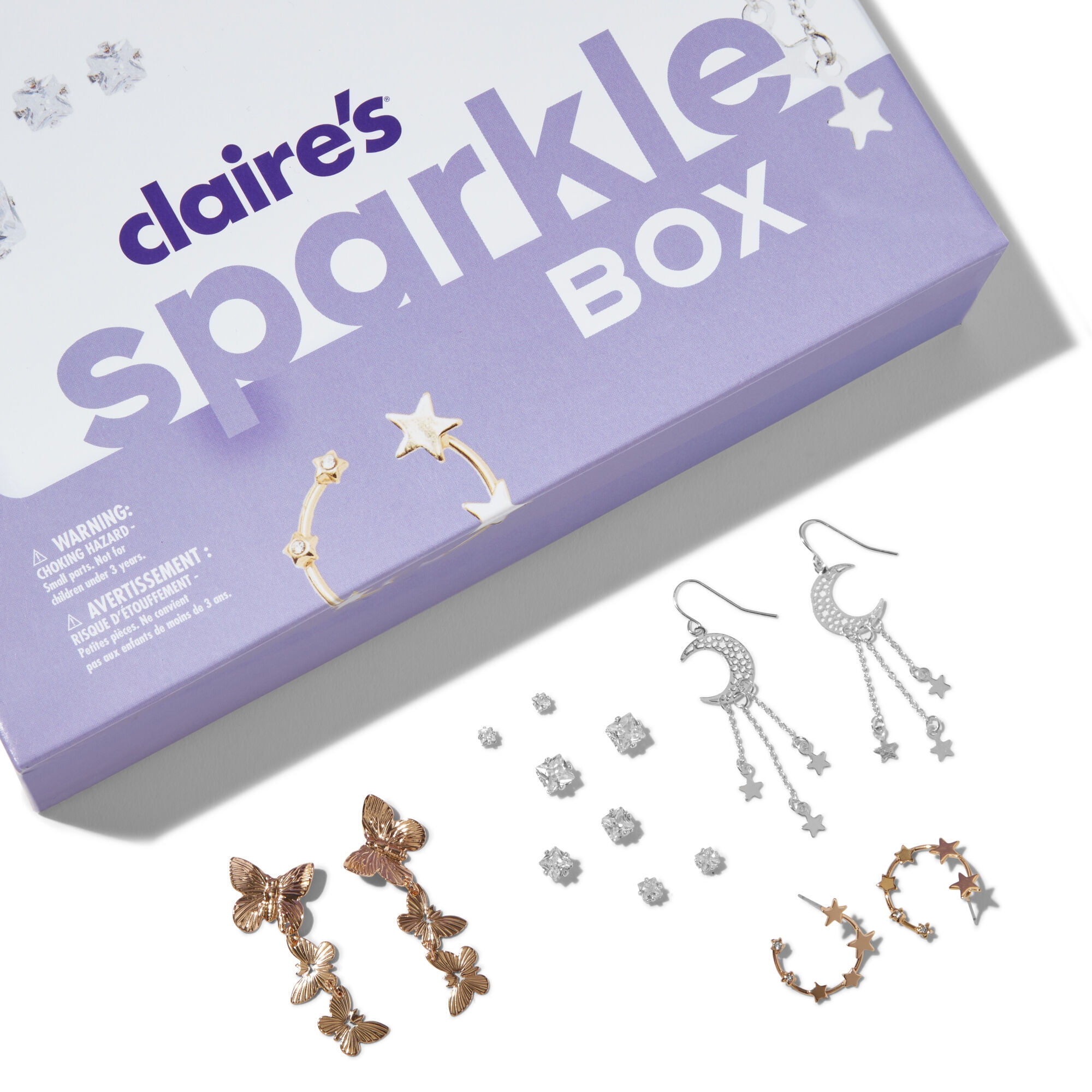 Click here for Claires Sparkle Box With Variety Of Silver And Gol... prices