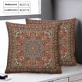 Chilfamy Envelope Throw Pillow Cover, Boho Burnt Orange Grey Ethnic ...
