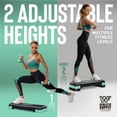 3-Color Adjustable Aerobic Stepper Set - 2 Dumbbells + Measuring Tape ...