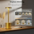 2 packs wireless charging table lamps, 5000 battery-operated portable ...